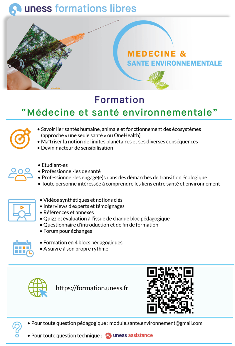 Module « Médecine et santé environnementale » : une formation ouverte à tous | UNESS